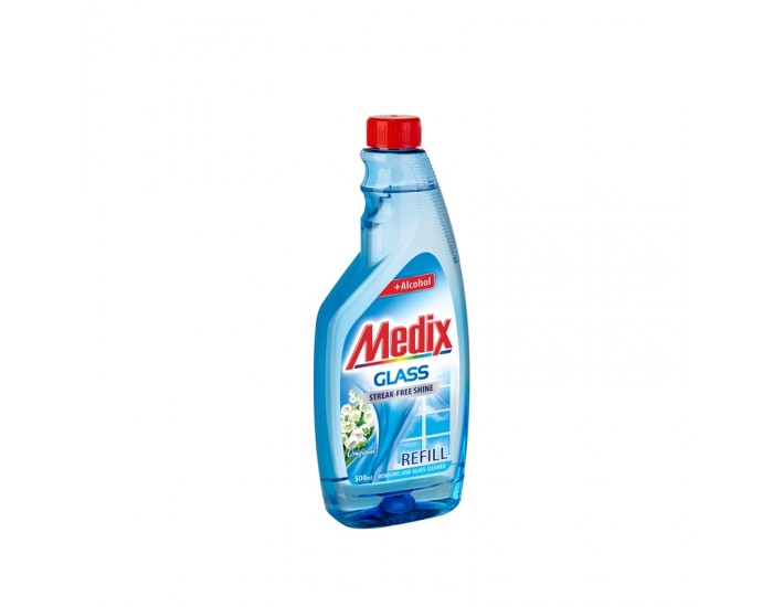 Medix Препарат за почистване на стъкла Original пълнител 500 Ml син