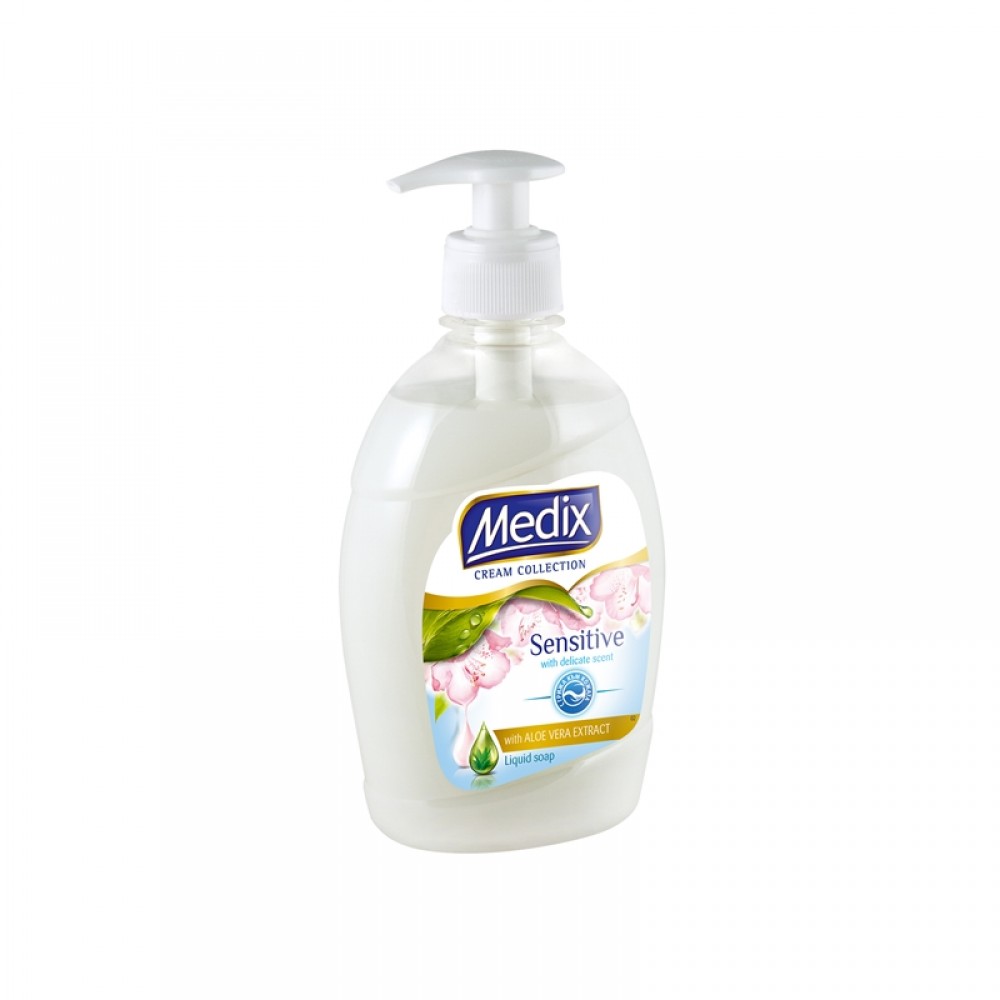 Medix Течен сапун Cream Collection Sensitive, с помпа, 400 ml,