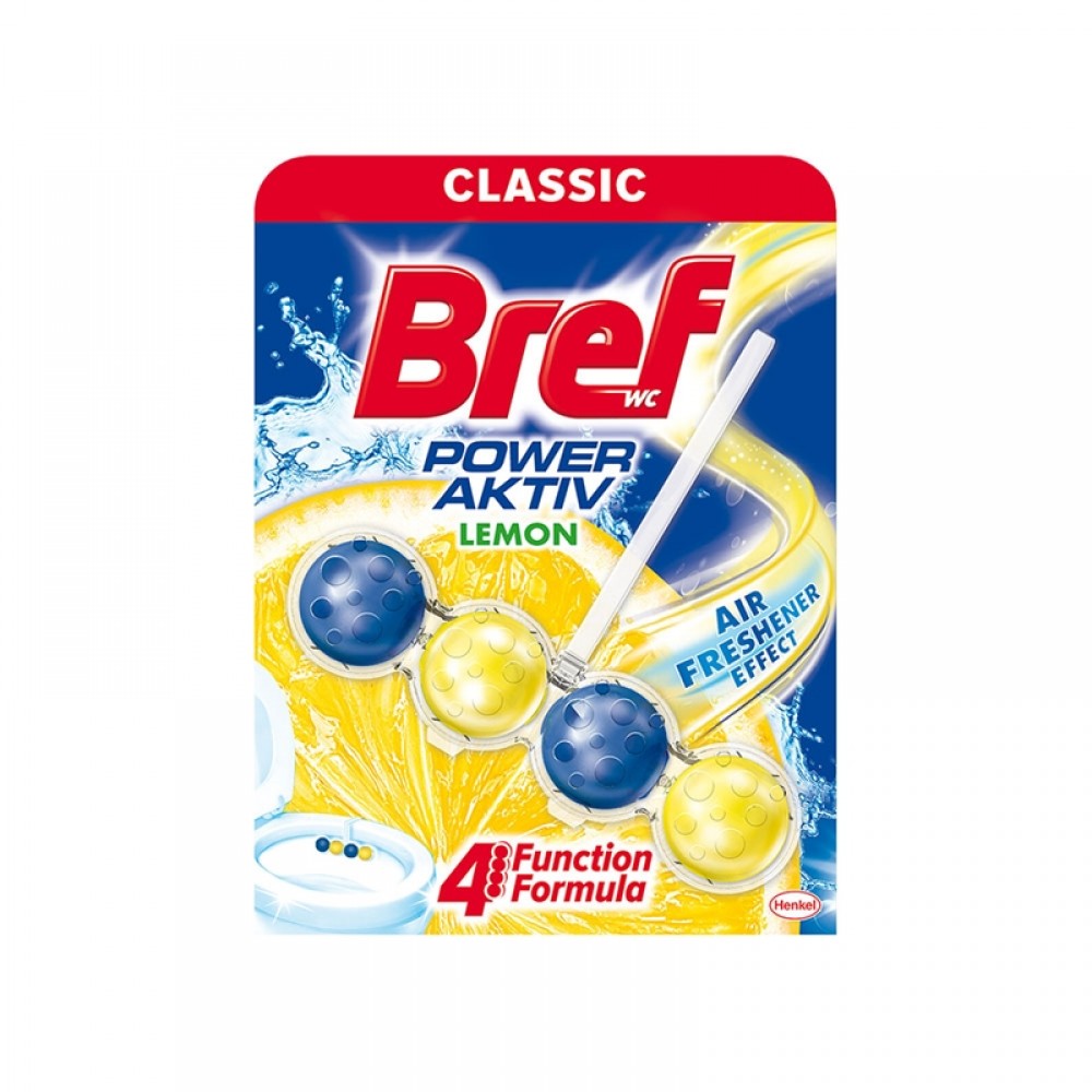 Bref Ароматизатор за тоалетна Power Aktiv, лимон, 50 g - от