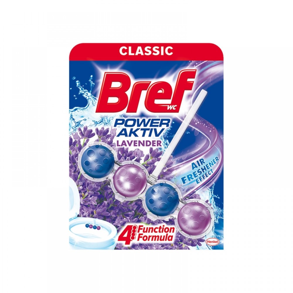 Bref Ароматизатор за тоалетна Power Aktiv, лавандула, 50 g - от
