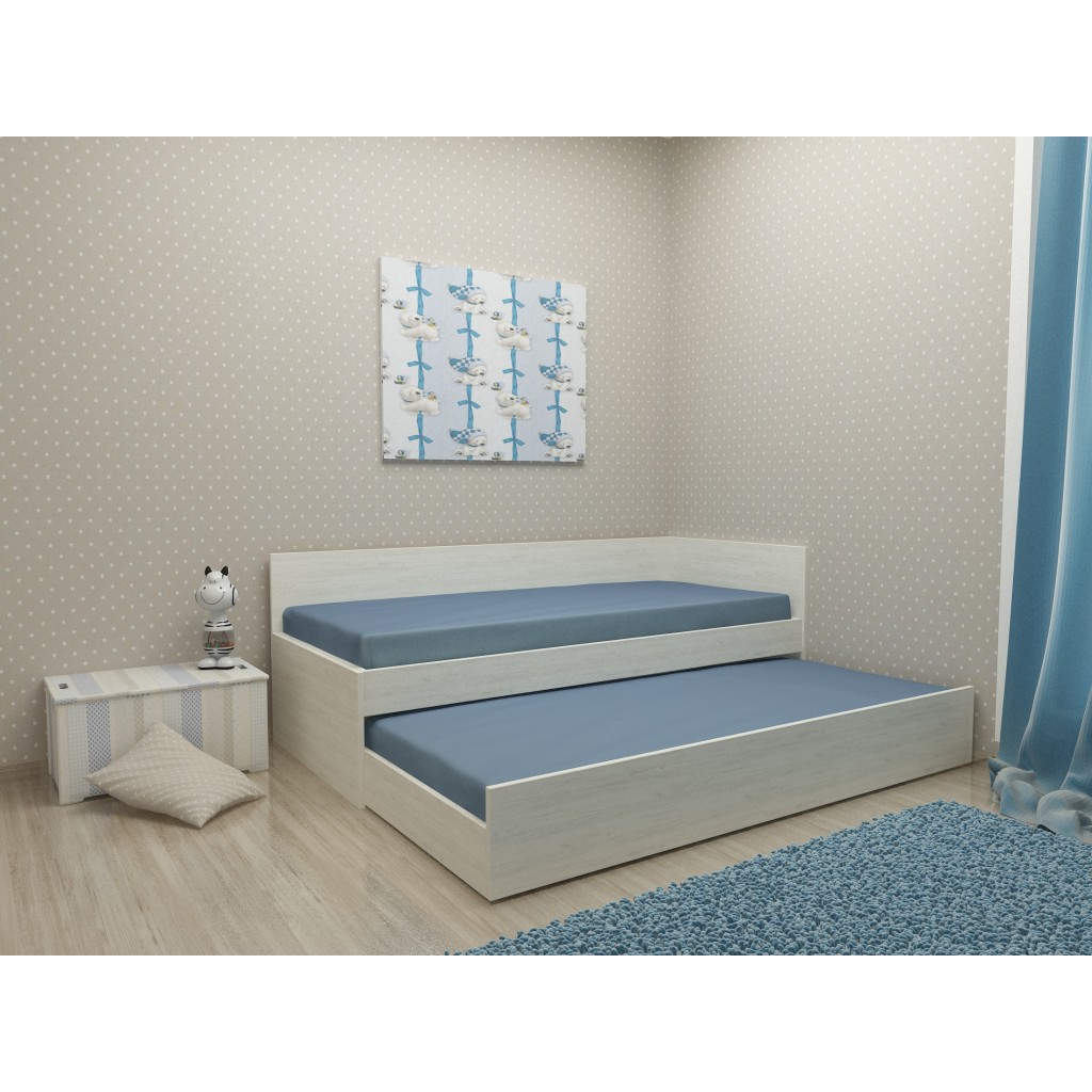 Детско легло сандвич за матраци-dst 82/190, бял дъб - от Мебели Богдан ...