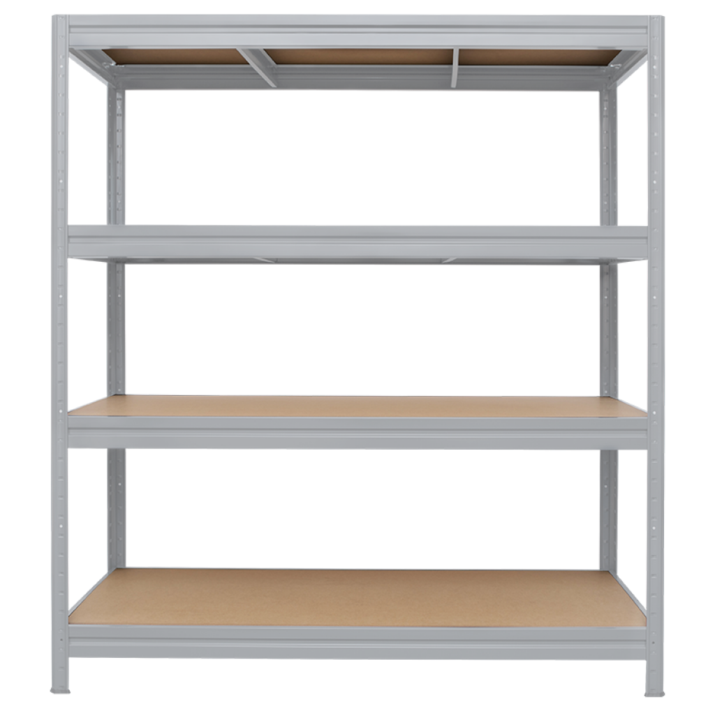 Метален стелаж модел Memo-Mega 177x200x60 см, до 500 кг на рафт - цинк ...