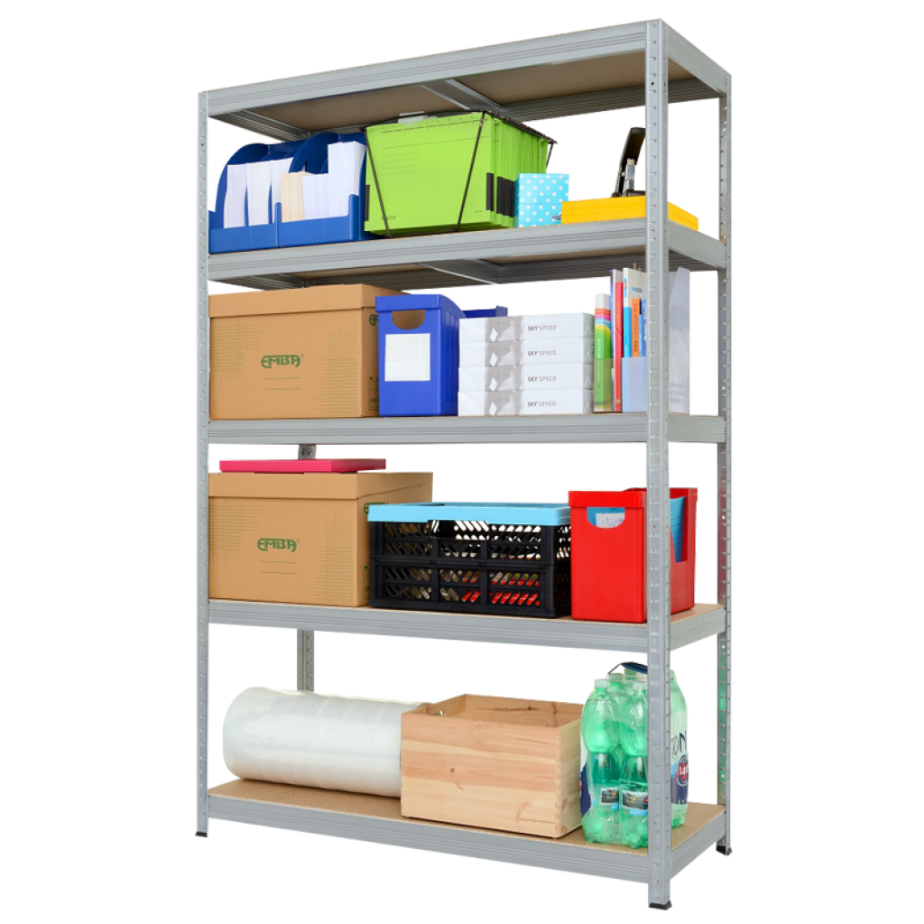 Метален стелаж STAR PL 213x120x45 см, до 250 кг на рафт - цинк - от ...